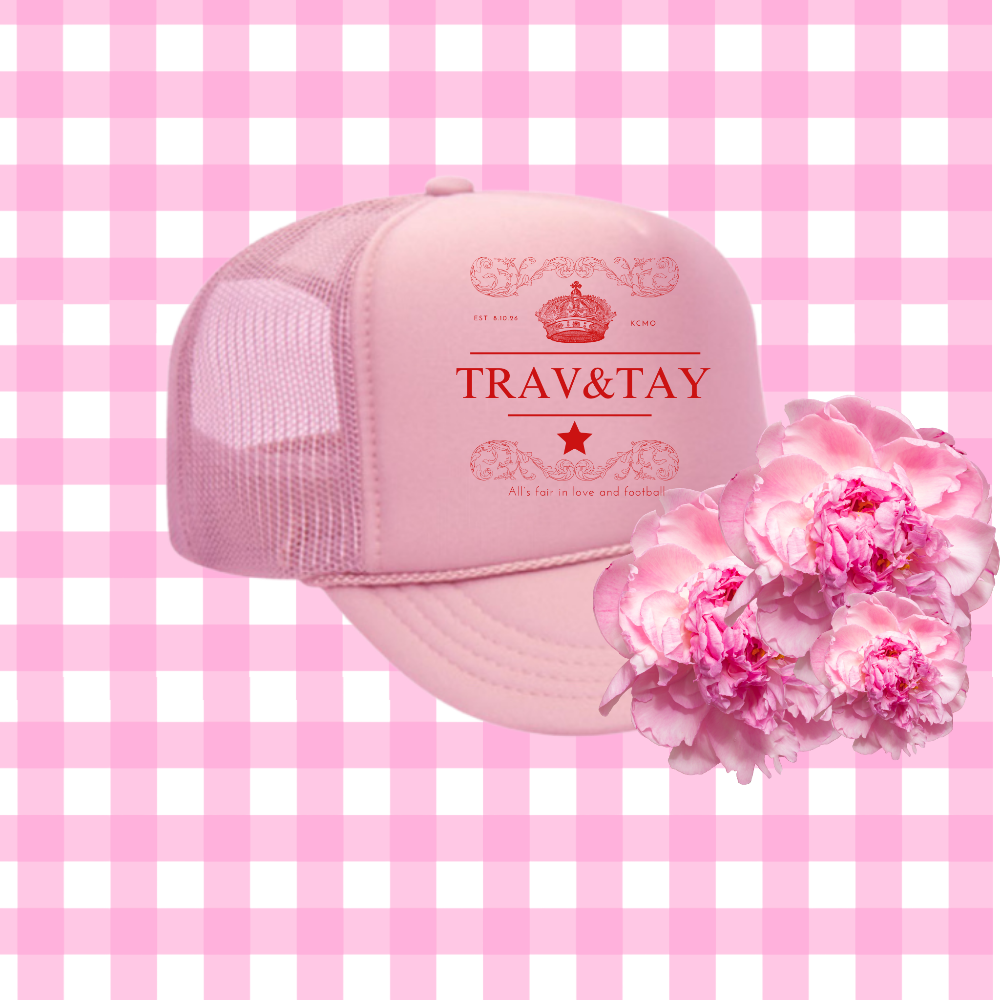 TRAVIS & TAY TRUCKER | HAT | ROYALTY CHIC LOVE – SPORTS CHIC LOVE